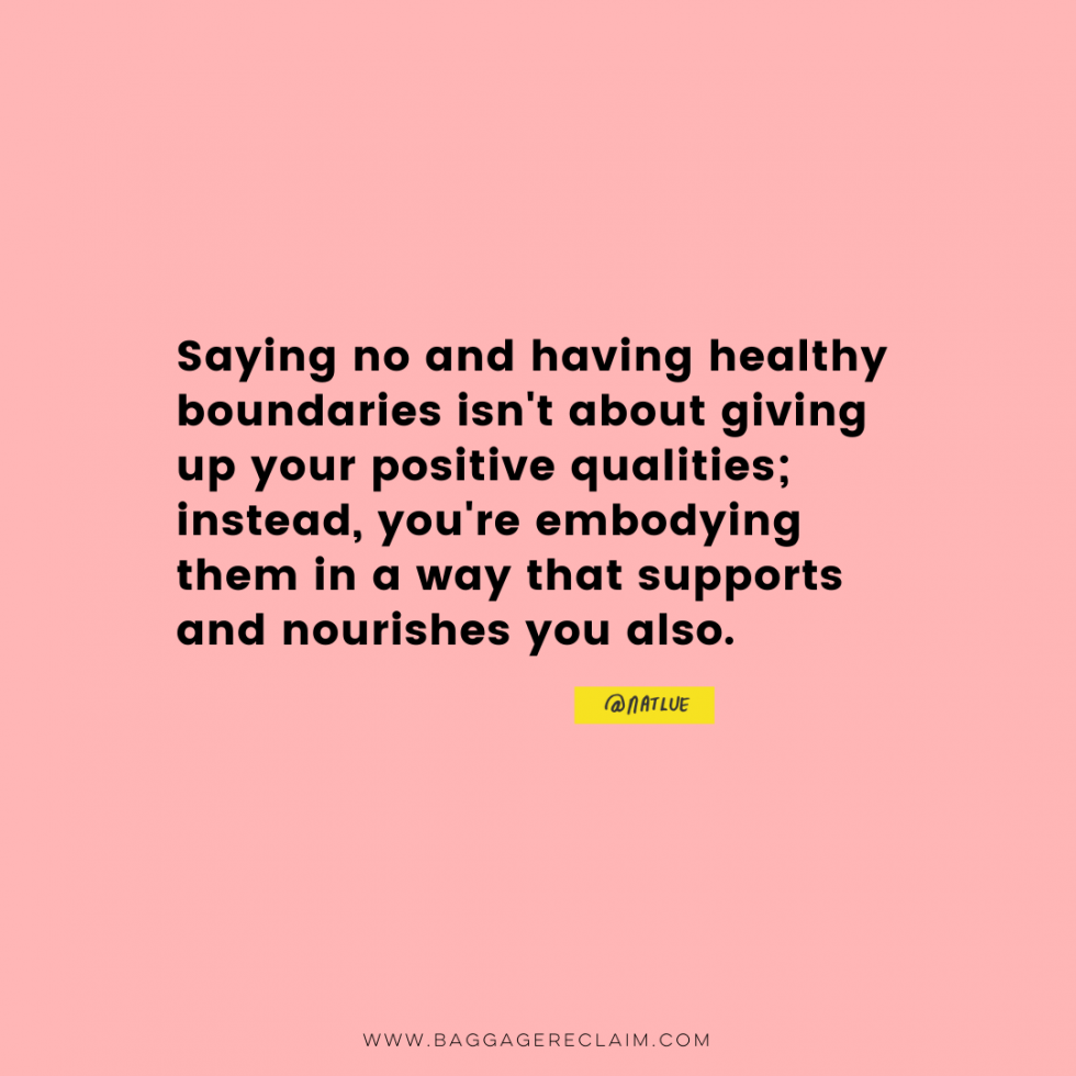 If you pride yourself on being a 'good person', learn to put yourself first